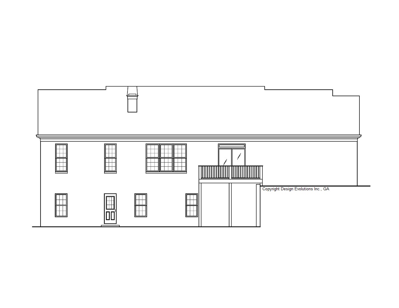 Reuben House Plan - DE064 - Design Evolutions Inc., GA
