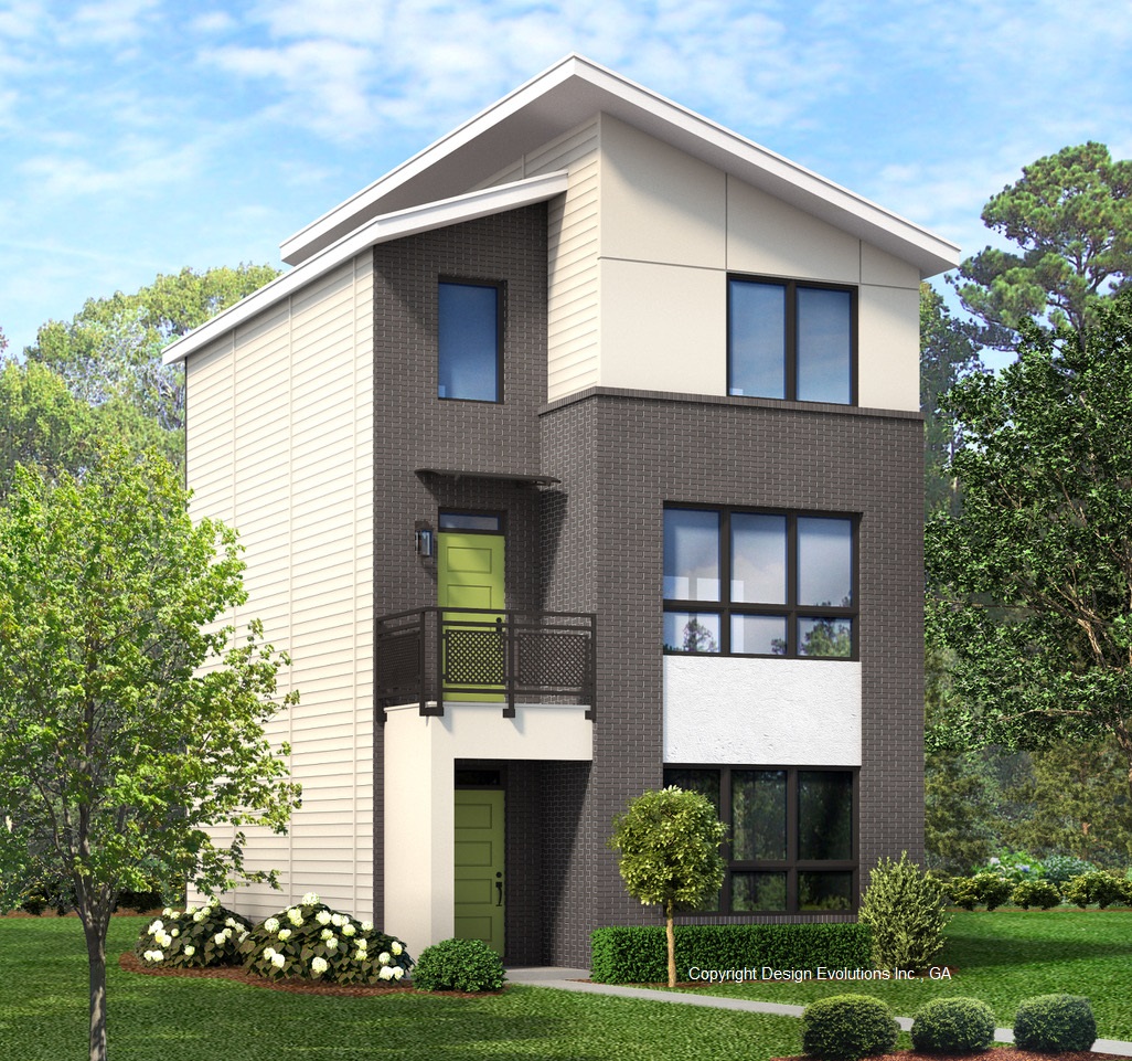 Three Story House Plans - Design Evolutions Inc., GA